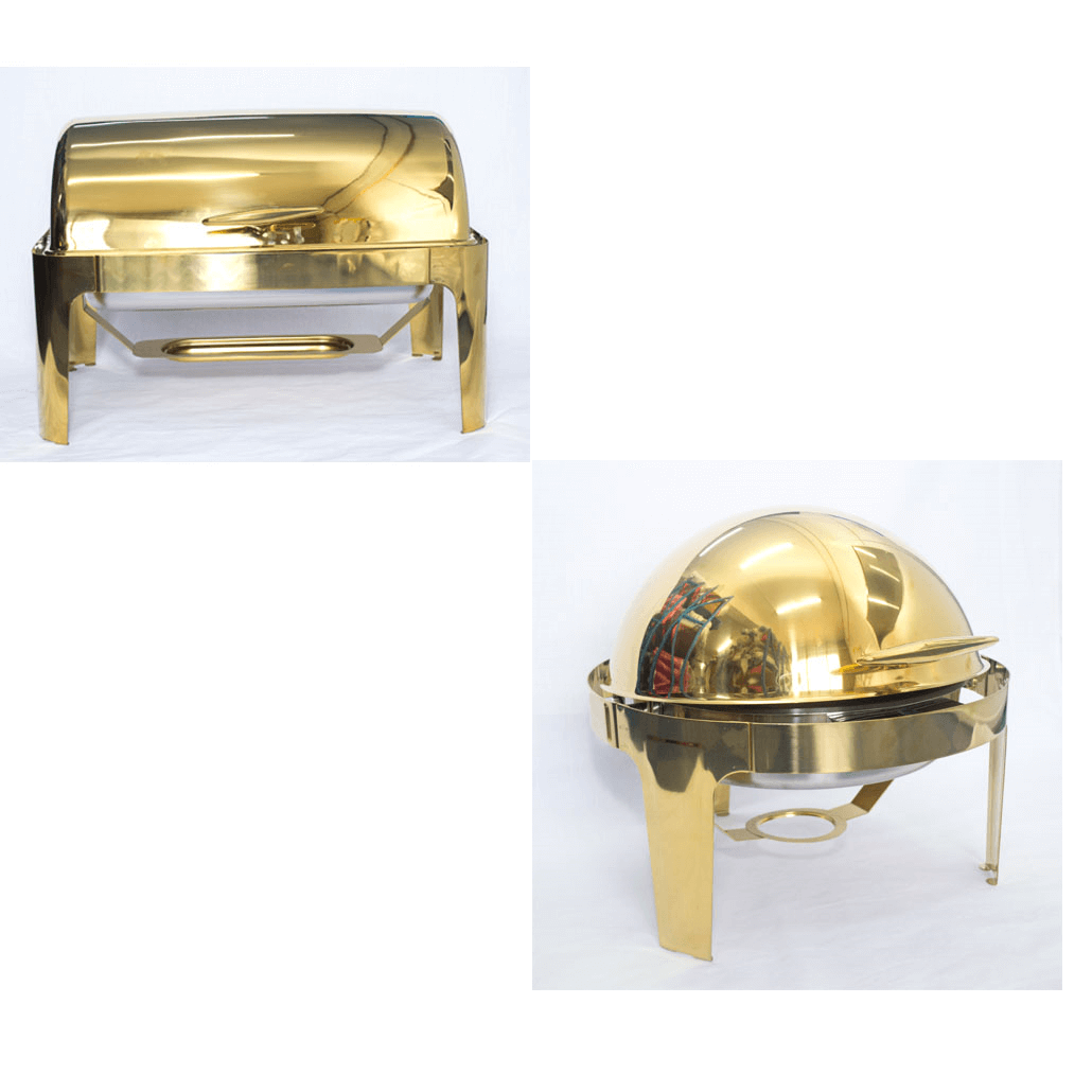 Chafing Dish – Roll Top Gold – BV GROUPS PTY LTD